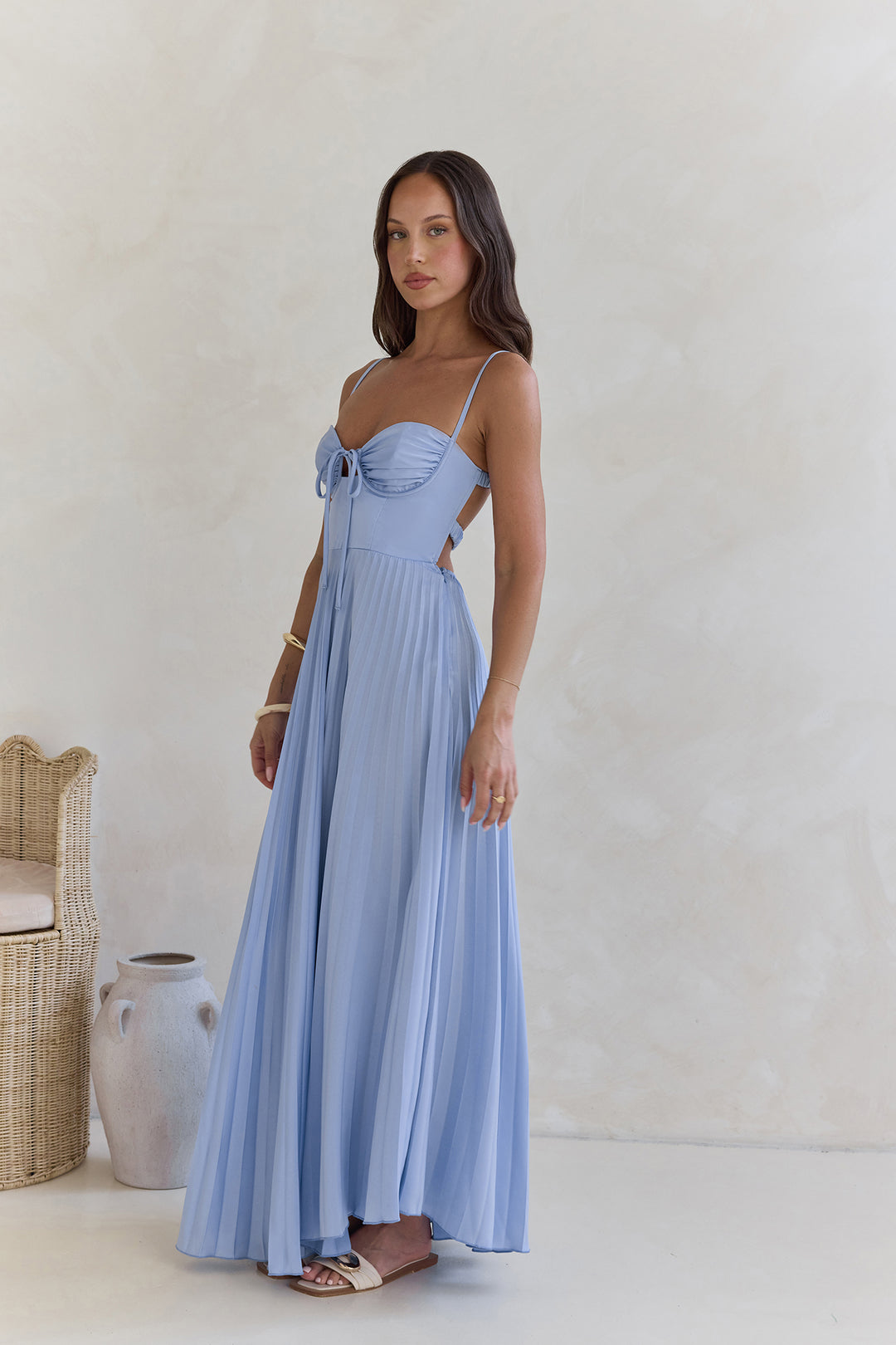 Del Mar Maxi Dress Blue | Fortunate One