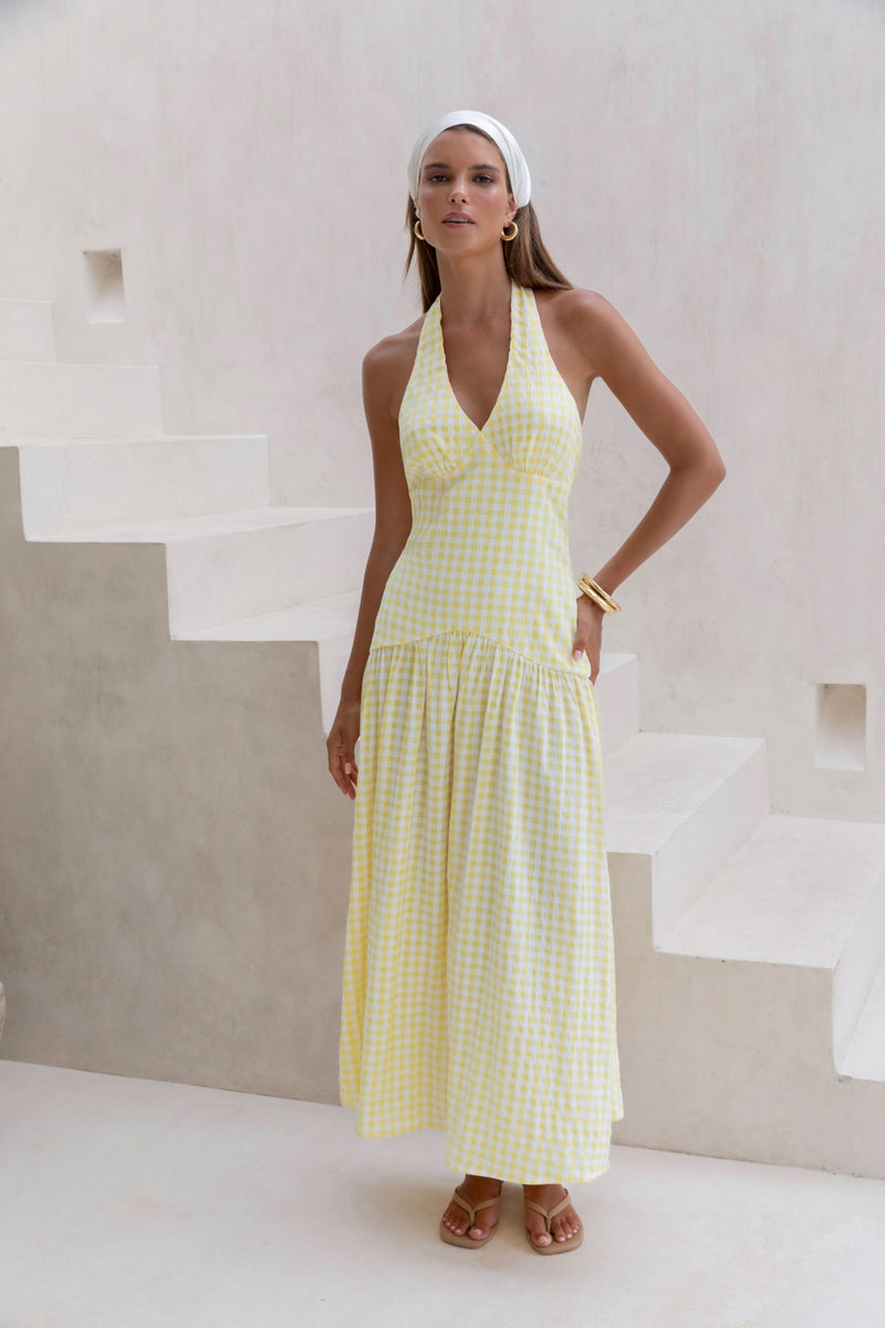 Calling Your Name Maxi Dress Yellow | Fortunate One