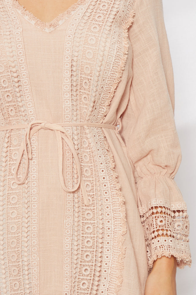 Sail Your Soul Dress Beige | Fortunate One